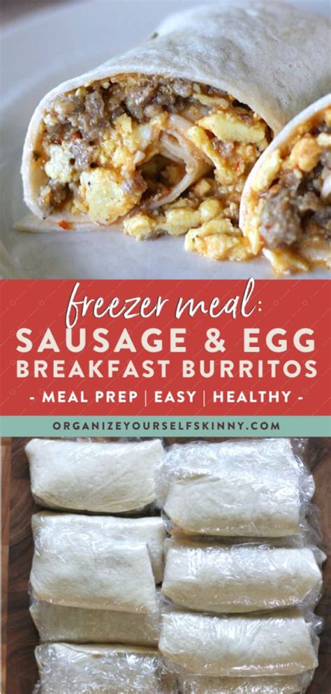 Delicious Homemade Breakfast Burritos Freezer Egg Burritos Frozen