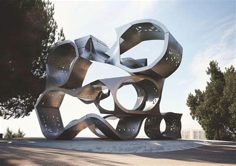 Structural Modular Architecture Premium Ai Generated Image