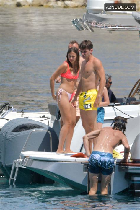 Charlotte Sine And Charles Leclerc Having Fun Abroad A Speed Boat Near Monaco AZNude