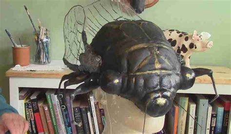 Bug Face Mask Just Starting • Ultimate Paper Mache