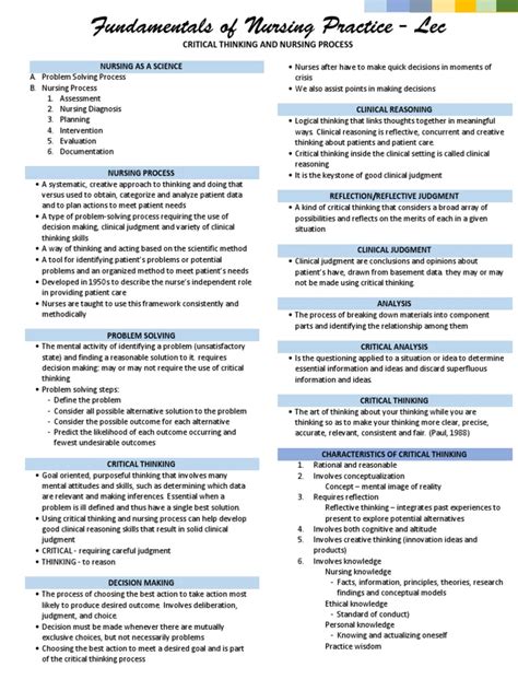 Funda Lec Midterms Pdf Thought Critical Thinking