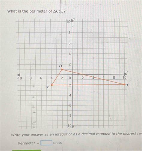 solved what is the perimeter of cde write your answer as an integer