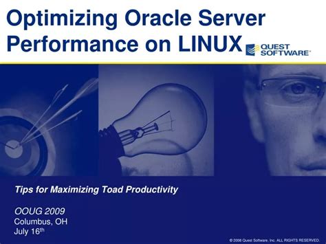 ppt optimizing oracle server performance on linux powerpoint