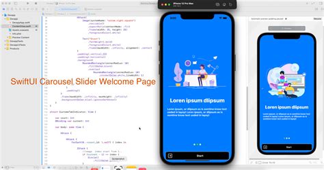 SwiftUI Carousel Slider Welcome Page Tutorial