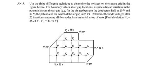An 5 Use The Finite Difference Technique To