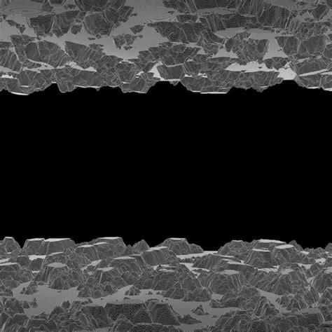 Premium Photo White Mesh Deformed Surface Black Background Abstract Illustration 3d Render