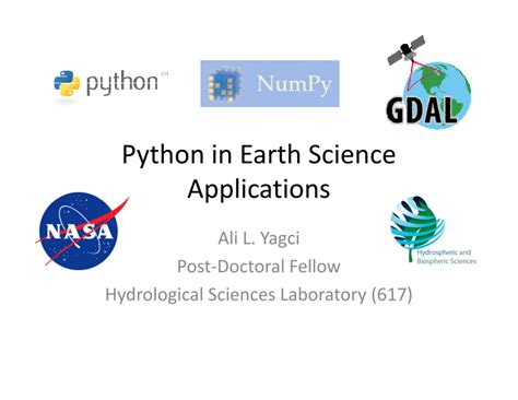 Pdf Python In Earth Science Applications