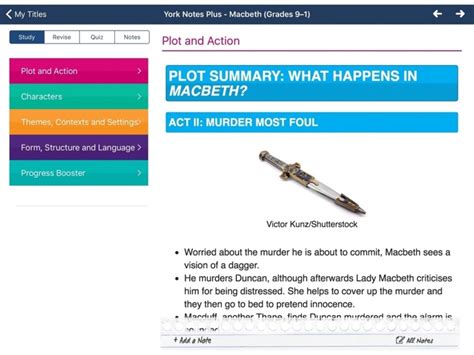 Macbeth York Notes For Gcse 9 1 For Ipad By Balberry Publishing