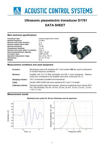 S3466 Normal Beam Single Crystal Transducer 125 Mhz Acs Solutions S3466 Normal Beam Single Crystal Transducer 125 Mhz Acs Solutions