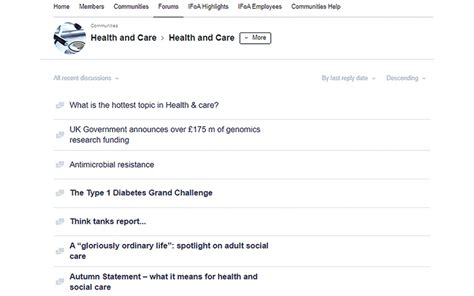 New Online Forum Ifoa Communities Now Live The Actuary