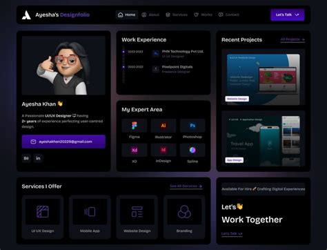 ayesha k on linkedin portfolio design portfoliowebsite uiuxdesign