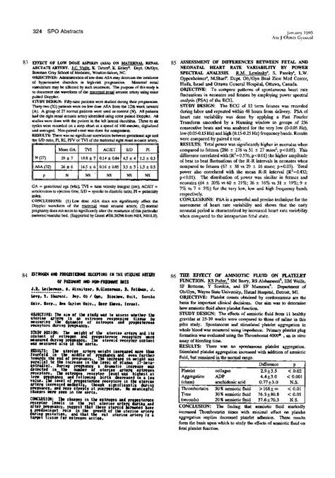 Pdf 85 Assessment Of Differences Between Fetal And Neonatal Heart Rate Variability By Power