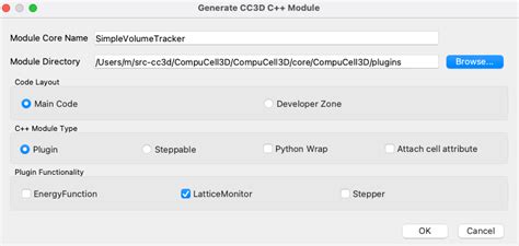 Simple Volume Tracker In C — Compucell3d Developers Manual 100