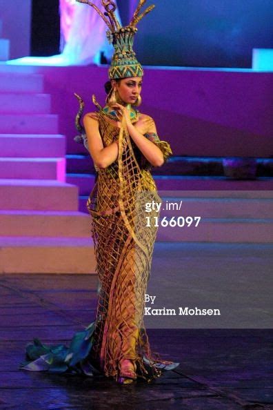 A Model Wears A Sumerian Costume From Around 600 Bc Combined With