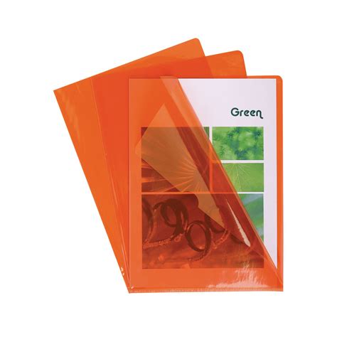 Exacompta Cut Flush Folder A4 Orange Pack Of 100 661245e