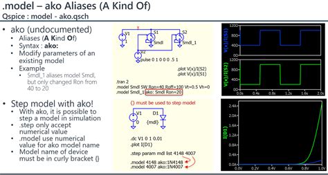 How To Step Parameters Of A Diode Model Qspice Qorvo Tech Forum