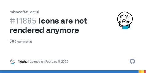 icons are not rendered anymore · issue 11885 · microsoft fluentui · github
