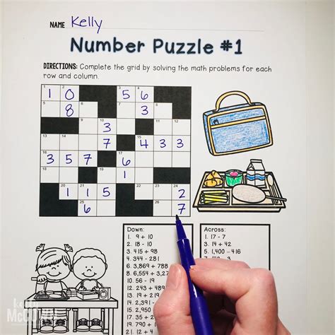 Kelly Mccown Back To School Elementary Math Activities