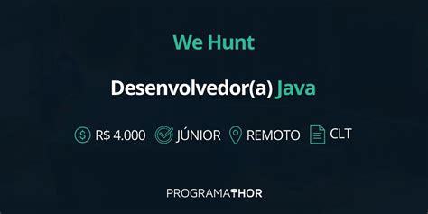 Programathor No Linkedin Vaga Desenvolvedora Java Buffly