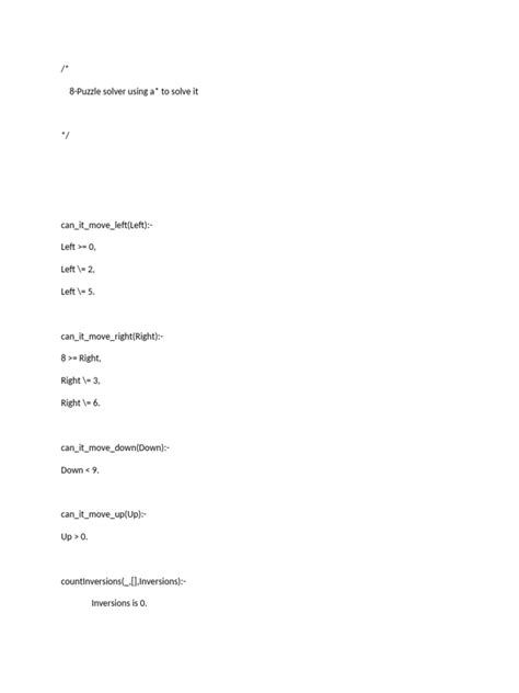 8 Puzzle Pdf Algorithms Applied Mathematics