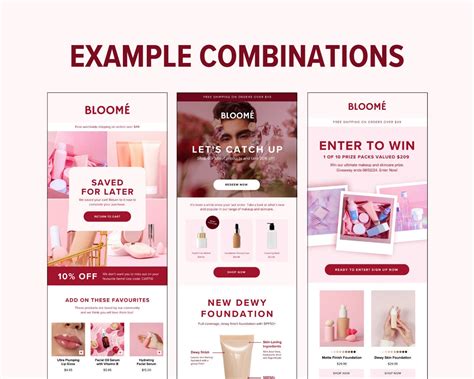 Pink Email Templates Flow Email Template Mailchimp Email Template Email Automation