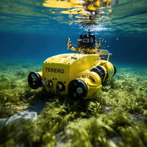 illustration of an underwater robot designed for underwater photography