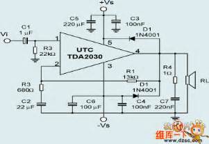 TDA2030 Typical Application Circuit Audio Circuit Circuit Diagram SeekIC Com