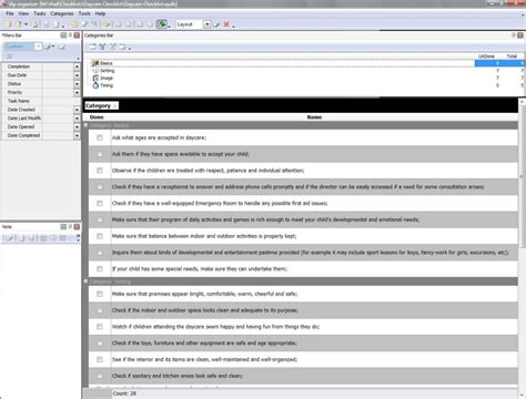 daycare checklist to do list organizer checklist pim time and
