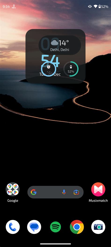 Moto Weather Widget Issue On G52 R Motorola
