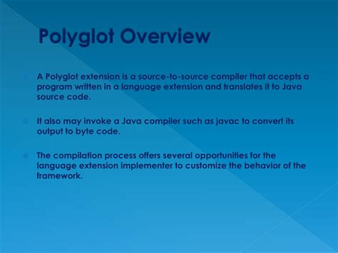 Ppt Polyglot An Extensible Compiler Framework For Java Powerpoint