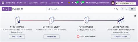 Configuration Panel In Odoo Invoicing Odoo Community Book