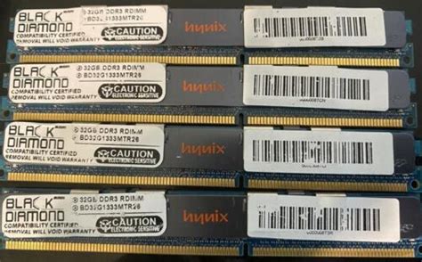 Lot Of Black Diamond Memory GB Pin DDR RDIMM EBay