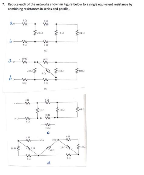 Solved Reduce Each Of The Networks Shown In Figure Below Chegg Com