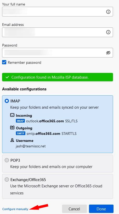 Thunderbird Email Setup