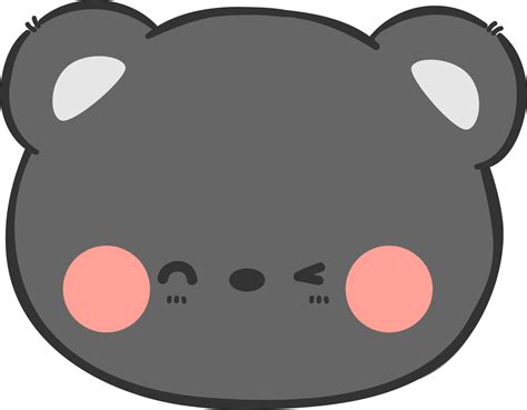 Cute Bear Head Cartoon Element 10792443 Png