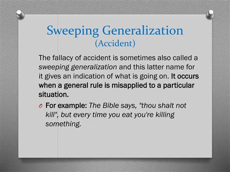 Hasty Generalization Fallacy Examples