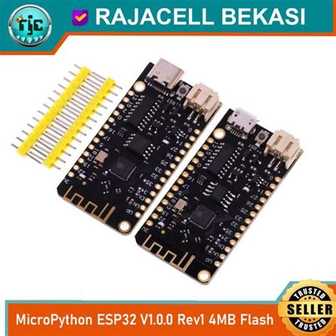 Jual Micropython Esp32 V1 0 0 Rev1 Wifi Bluetooth Development Board 4mb Flash Micro Usb Kota