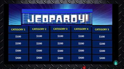 Jeopardy Game Template By TeachDEZway TPT