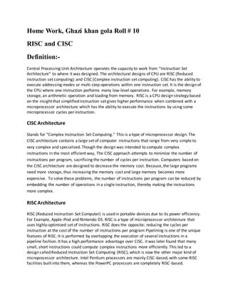Risc And Cisc Pdf
