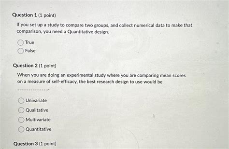 Solved If you set up a study to compare two groups, and | Chegg.com