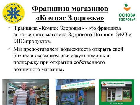 Франшиза магазинов "Компас здоровья" - презентация онлайн