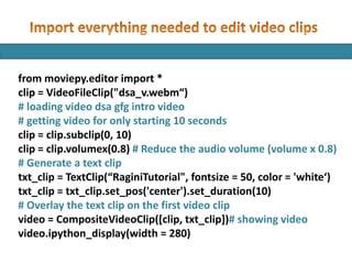 Python Media Library PPT