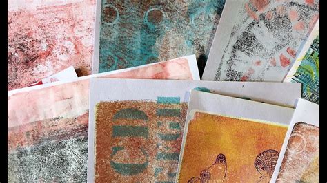 making backgrounds on my gelli plate youtube