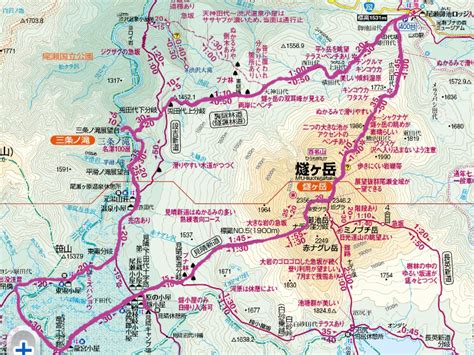 燧ケ岳地図 燧ケ岳 山開き Aqykh