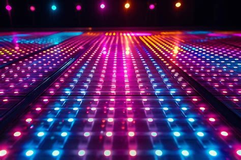 Premium Photo Glistening Dazzling Glow Of A Light Up Dance Floor