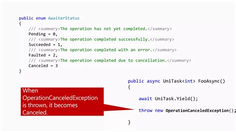 deep dive async await in unity with unitask en ppt