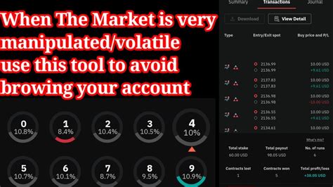 How To Use Dtrader Analysis Tool For Plain Volatilitys Youtube