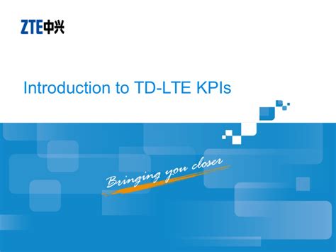 Td Lte Kpis Introduction Analysis And Classification