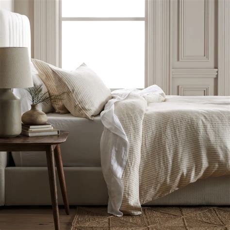 Quince Bedding New Quince European Linen Duvet Cover Natural White