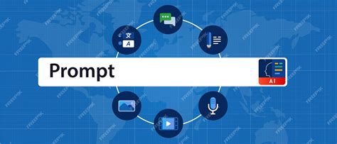 premium vector prompt ai artificial intelligence query input language